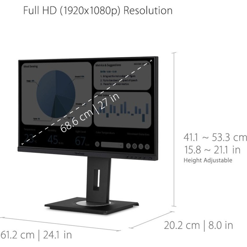 ViewSonic VG2748A 27'' Ergonomic Monitor – Tech Lab Marketers