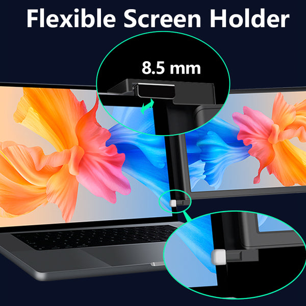 14" Triple Screen Laptop Extender – IPS, USB-C, Dual Monitors – Tech ...
